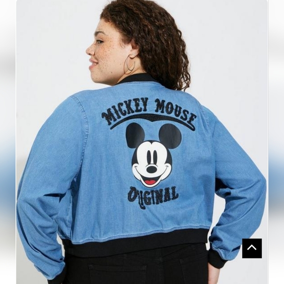 torrid | Jackets & Coats | Disney Americana Mickey Mouse Chambray ...